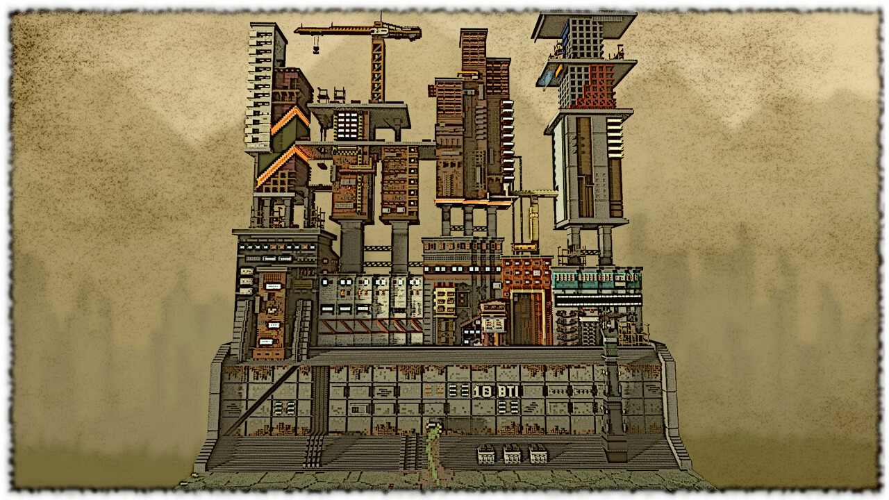 Post-apocalyptic city during reconstruction! Minecraft Map