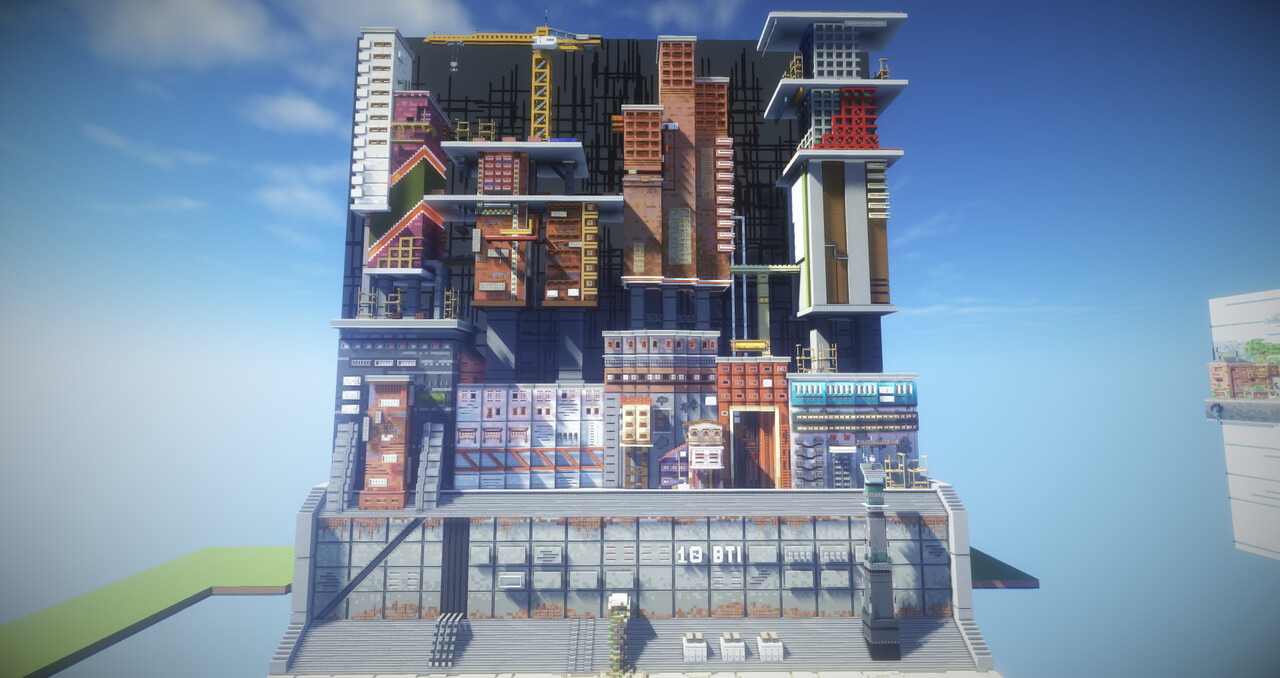Post-apocalyptic city during reconstruction! Minecraft Map