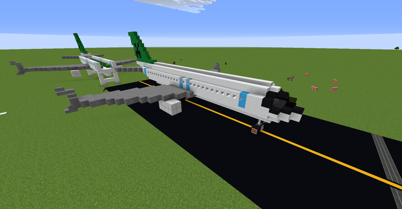 airbus a320-251n Creeper air Liveries (DOWNLOAD) Minecraft Map