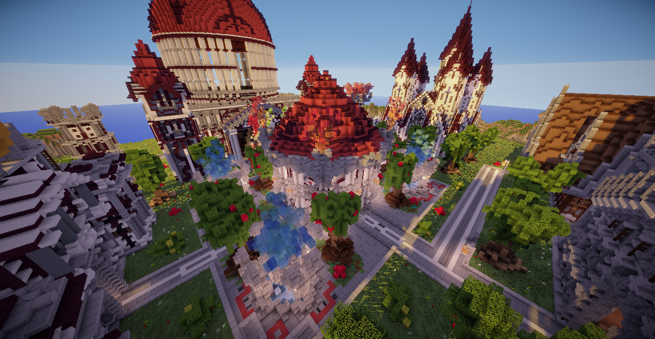 Small medieval server spawn Minecraft Map