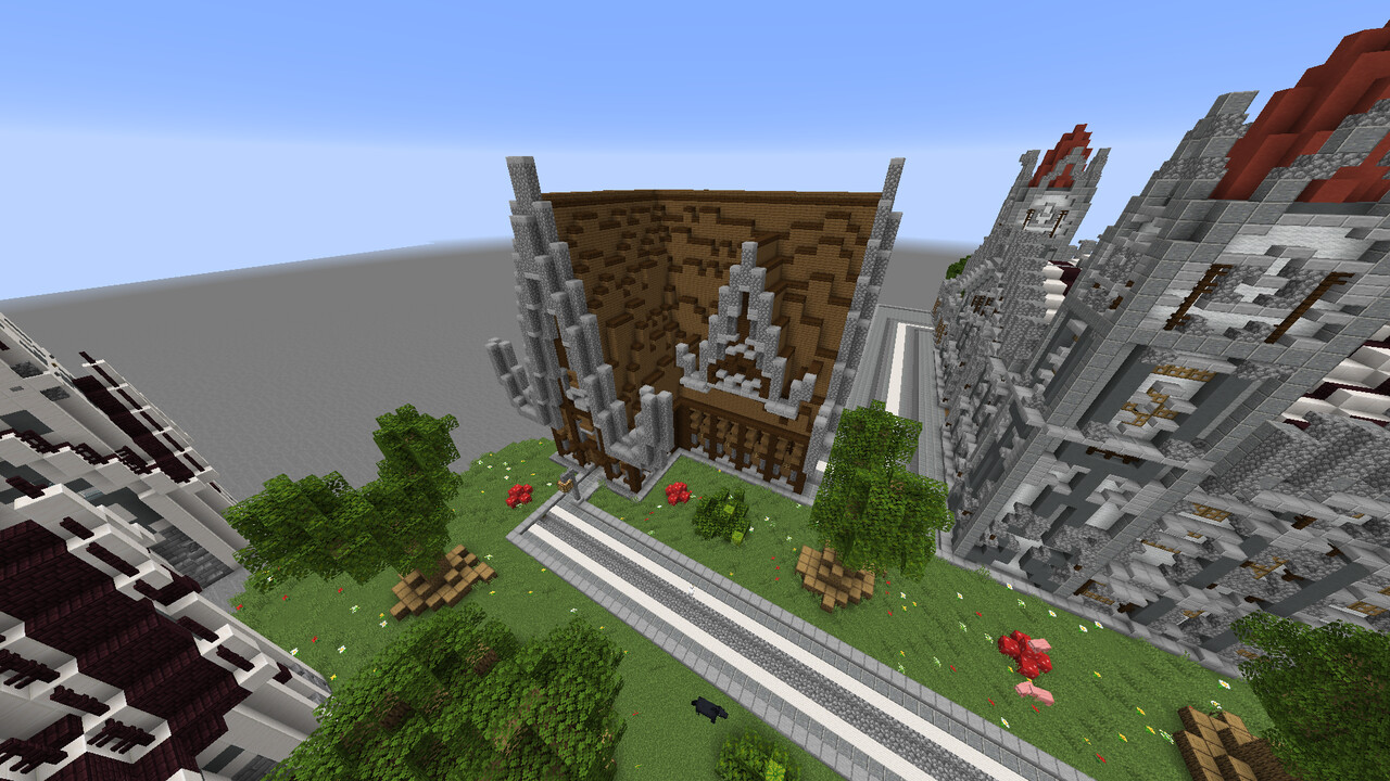 Small medieval server spawn Minecraft Map