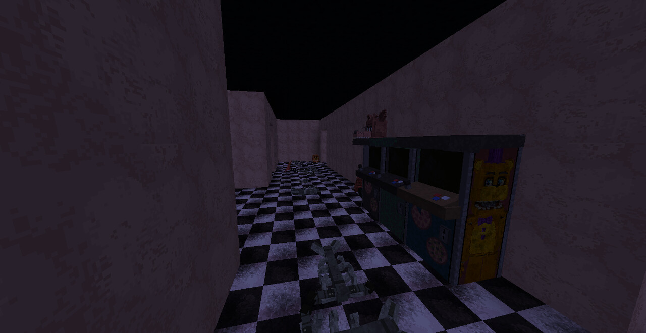 Five Nights At Freddy's 3 little tiles and fnaf universe Minecraft Map