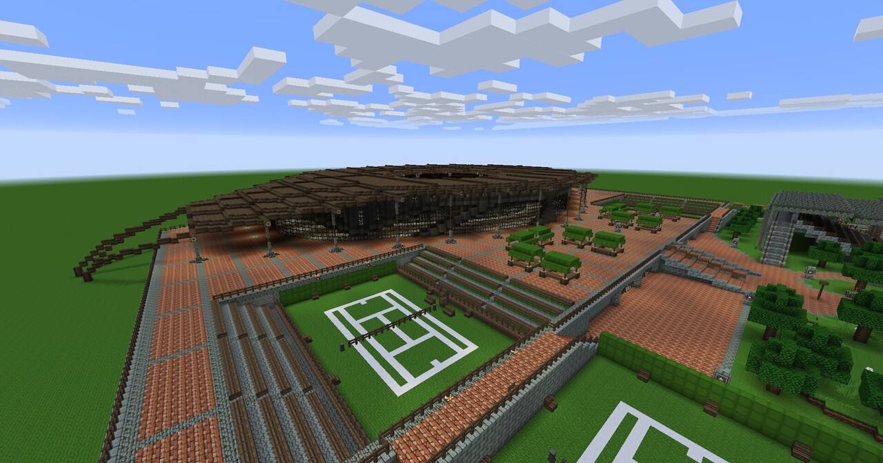 Gregledon!! A MASSIVE Tennis Stadium and complex!!! Minecraft Map