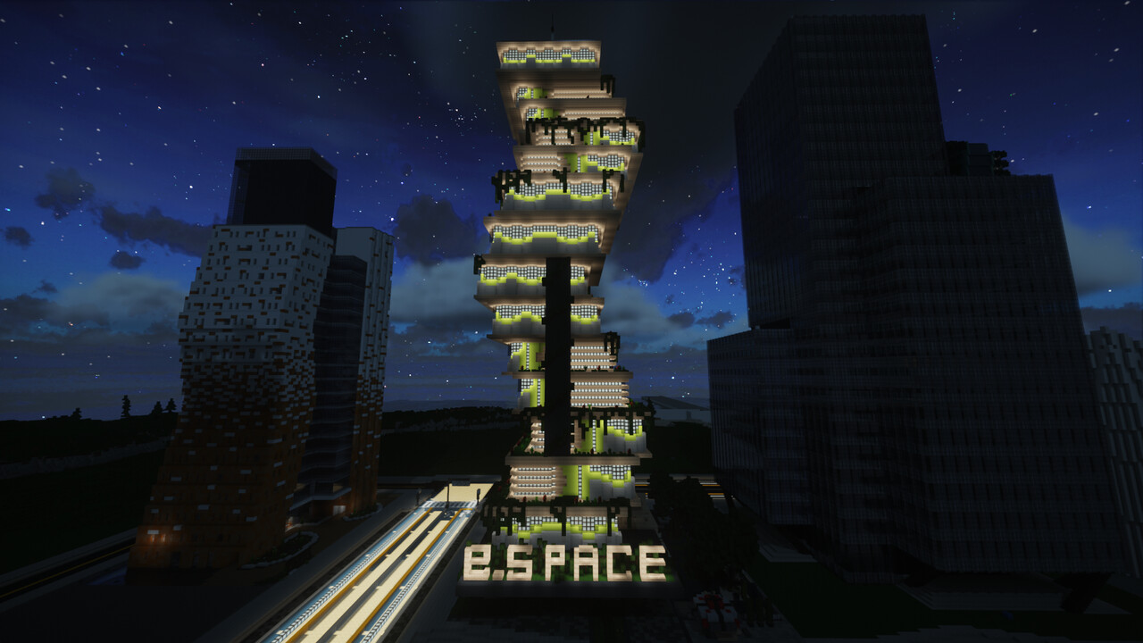 FUTURISTIC SKYSCRAPER | E-SPACE | MFC | Minecraft Map