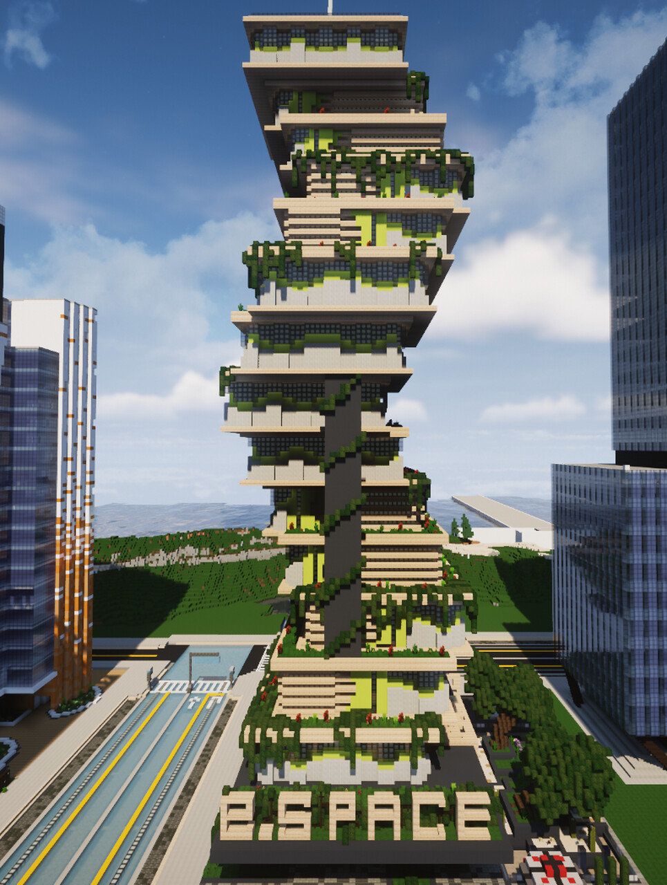FUTURISTIC SKYSCRAPER | E-SPACE | MFC | Minecraft Map