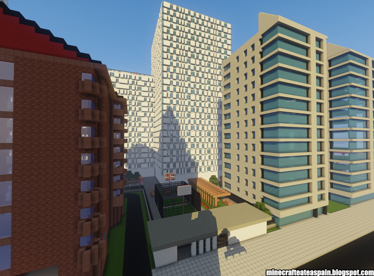Minecrafteate Creations: Modern city with skyscrapers. Minecraft Map