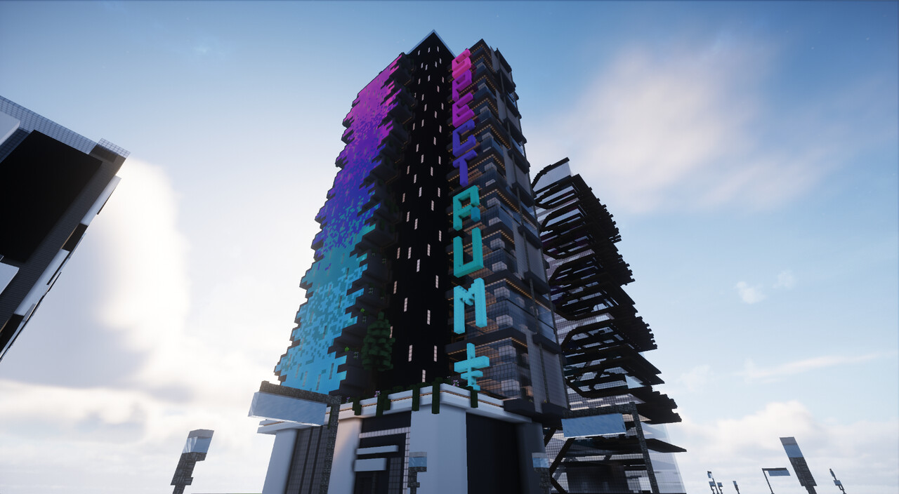 |MFC| SPECTRUM - SKYSCRAPER - WITH OFFICES - 20 Floors Minecraft Map