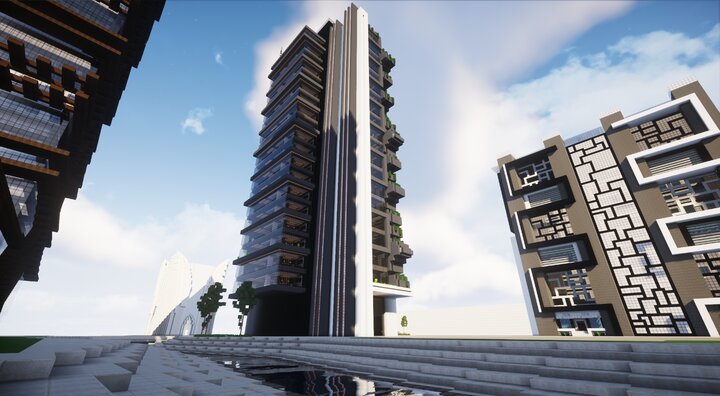 |MFC| SPECTRUM - SKYSCRAPER - WITH OFFICES - 20 Floors Minecraft Map