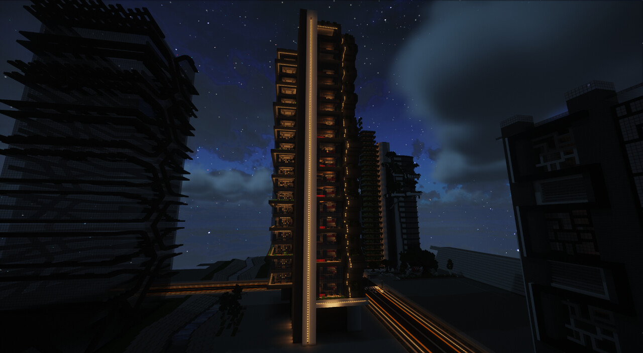 |MFC| SPECTRUM - SKYSCRAPER - WITH OFFICES - 20 Floors Minecraft Map