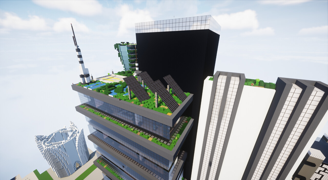 |MFC| SPECTRUM - SKYSCRAPER - WITH OFFICES - 20 Floors Minecraft Map