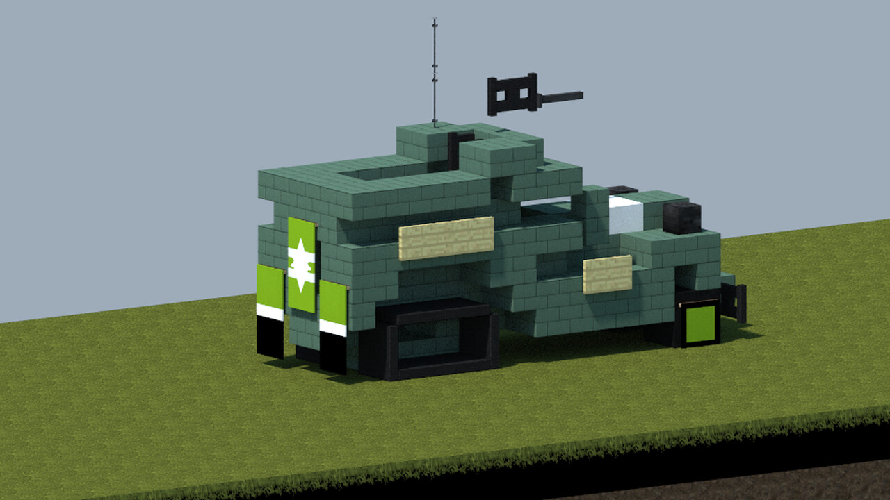 US M3A1 Halftrack [With Download] Minecraft Map