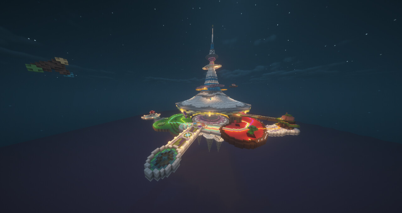 Super Mario Galaxy's Comet Observatory Minecraft Map