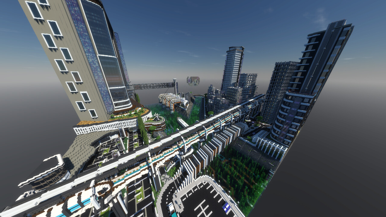 CyberPunk city Minecraft Map