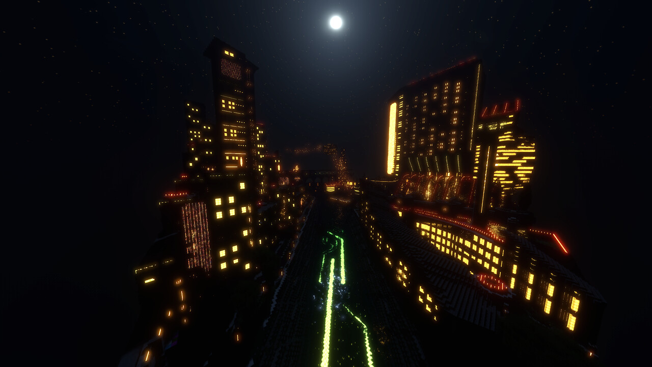 CyberPunk city Minecraft Map