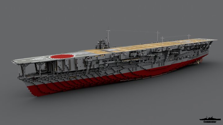 IJN Kaga 1:1 Scale (Full redo) Minecraft Map