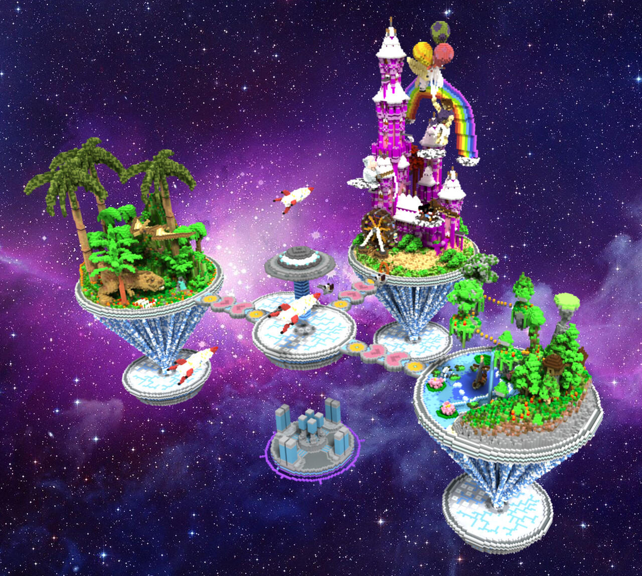 Sci-fi style Lobby/hub Minecraft Map