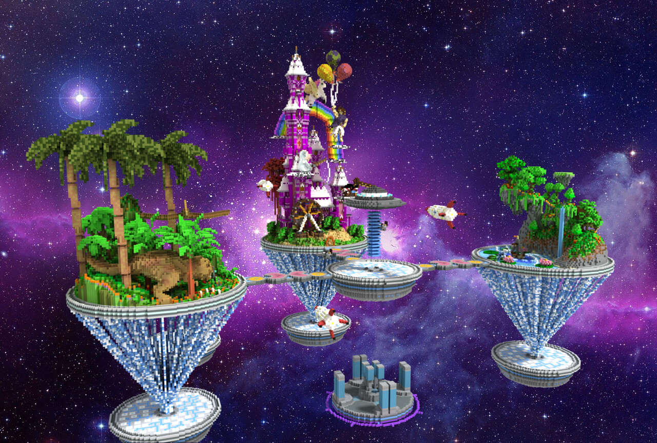 Sci-fi style Lobby/hub Minecraft Map