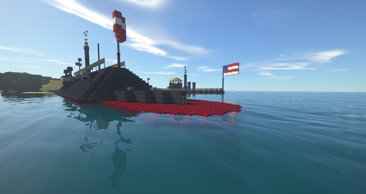 U.S.S. Monitor and C.S.S. Virginia Minecraft Map