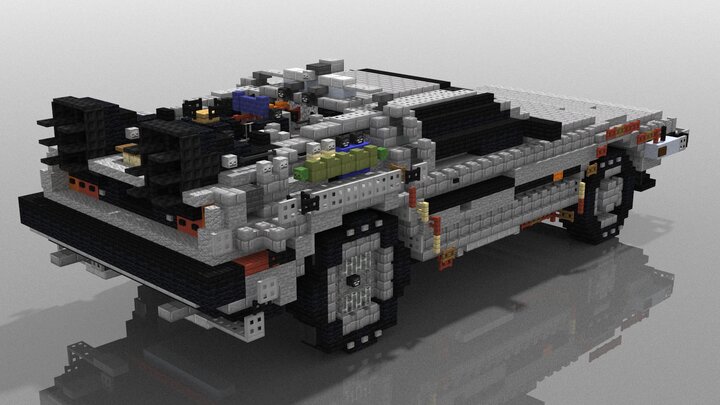 BTTF DMC DeLorean | 10:1 Car Minecraft Map