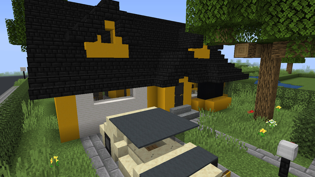 Yellow Suburban House Minecraft Map