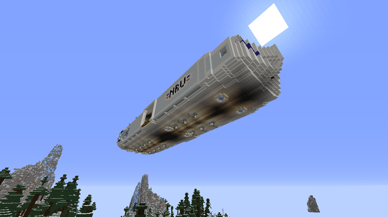 'LIBERA Class' Carrier; Spaceship Build Minecraft Map