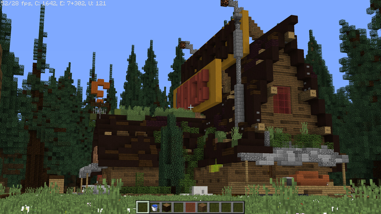 Gravity falls Mystery-Shack Minecraft Map