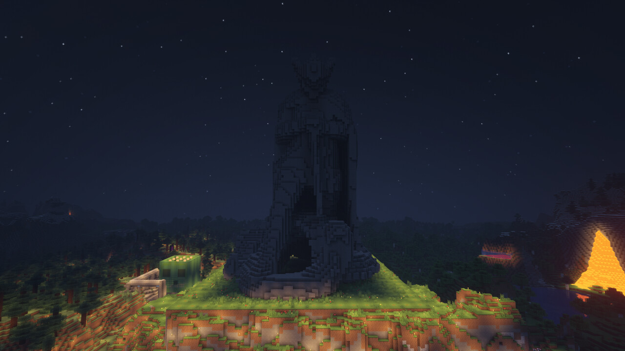 Talos Statue - Built in Survival Minecraft Map