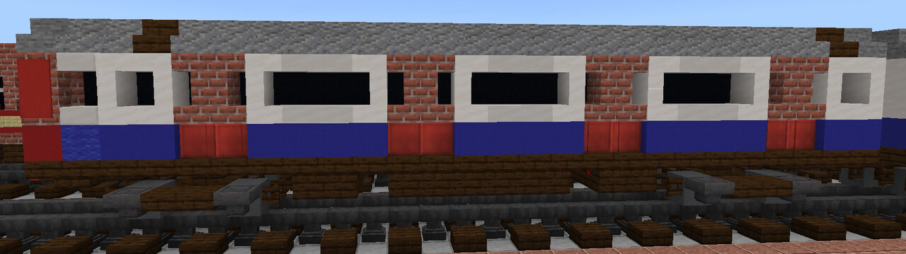 London Underground C-Stock 4 car subway train Minecraft Map