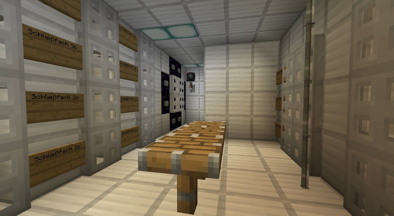 City-Build Bank Gebäude mit Einrichtung Minecraft Map