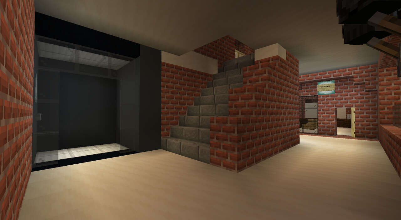 City-Build Bank Gebäude mit Einrichtung Minecraft Map