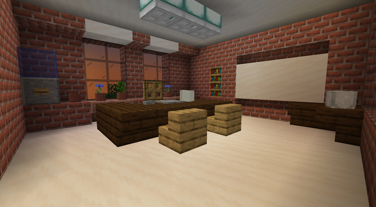 City-Build Bank Gebäude mit Einrichtung Minecraft Map