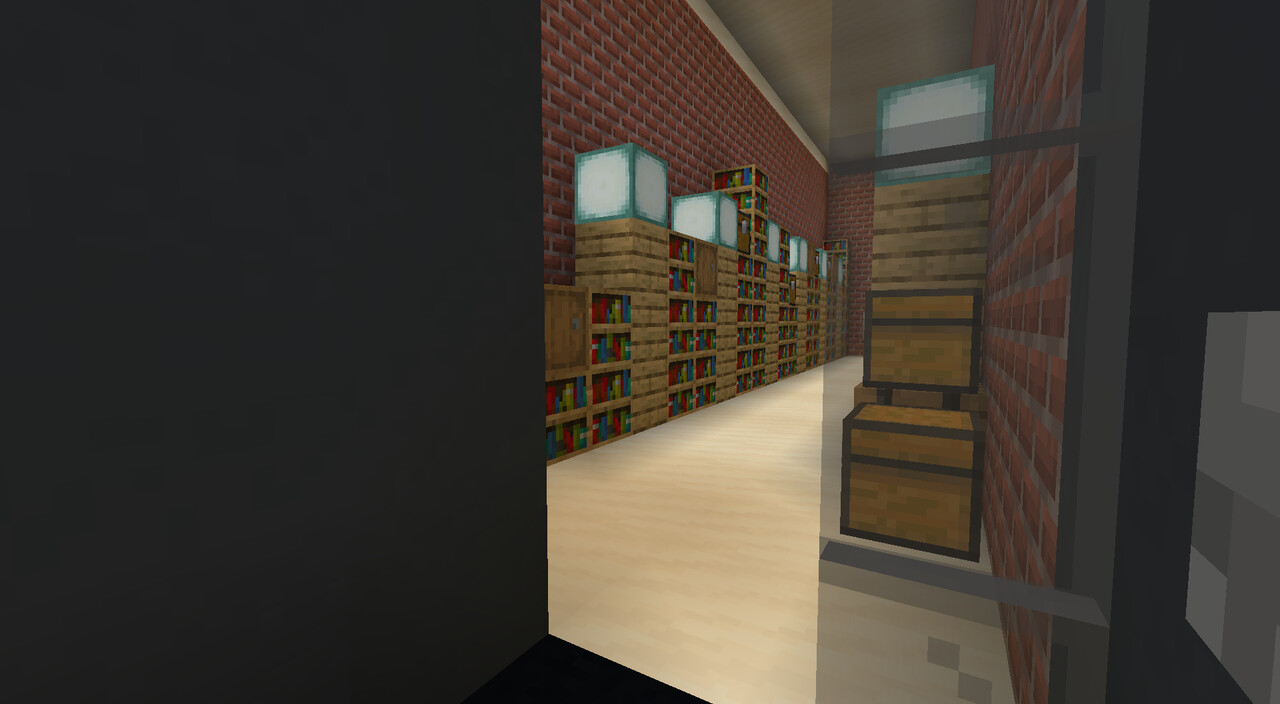 City-Build Bank Gebäude mit Einrichtung Minecraft Map