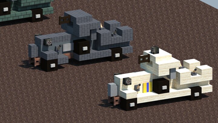 Rolls-Royce Armoured Car WW1 [With Download] Minecraft Map