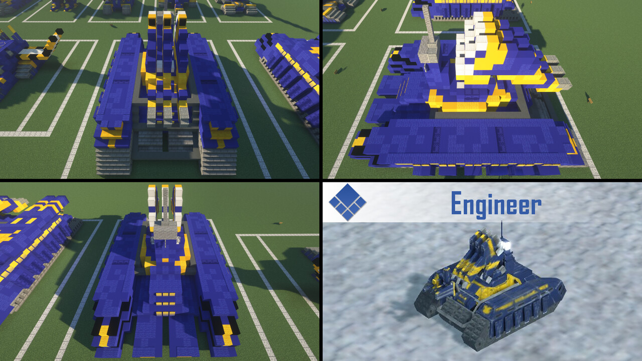 Supreme Commander 2 UEF Ground Units Minecraft Map