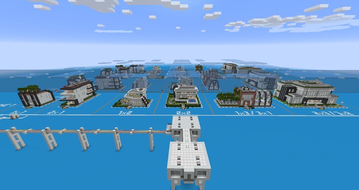 6 Modern Metropolis Builds Minecraft Map