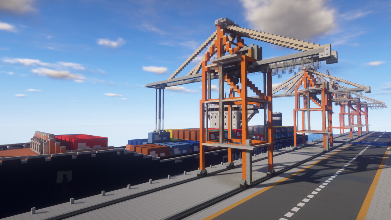 Dalenberg Seaport | 1000x600 blocks Minecraft Map