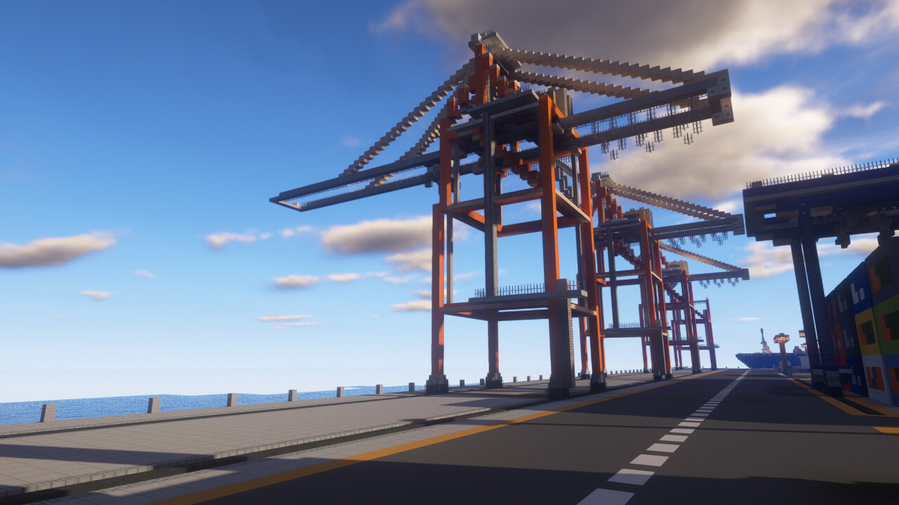 Dalenberg Seaport | 1000x600 blocks Minecraft Map