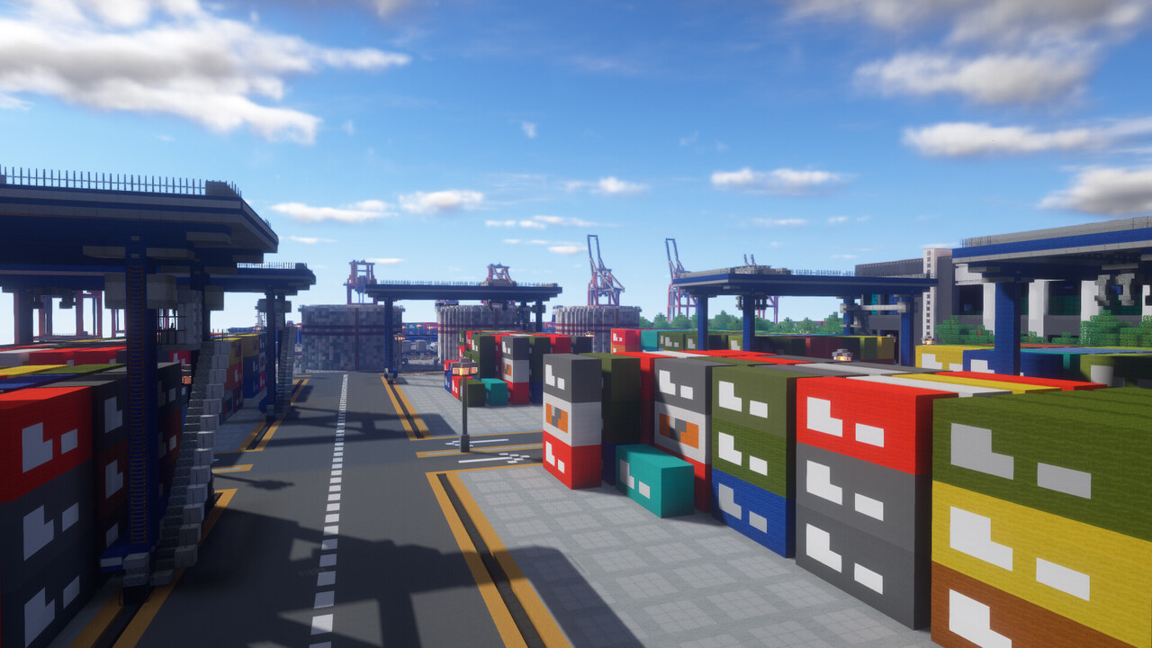 Dalenberg Seaport | 1000x600 blocks Minecraft Map