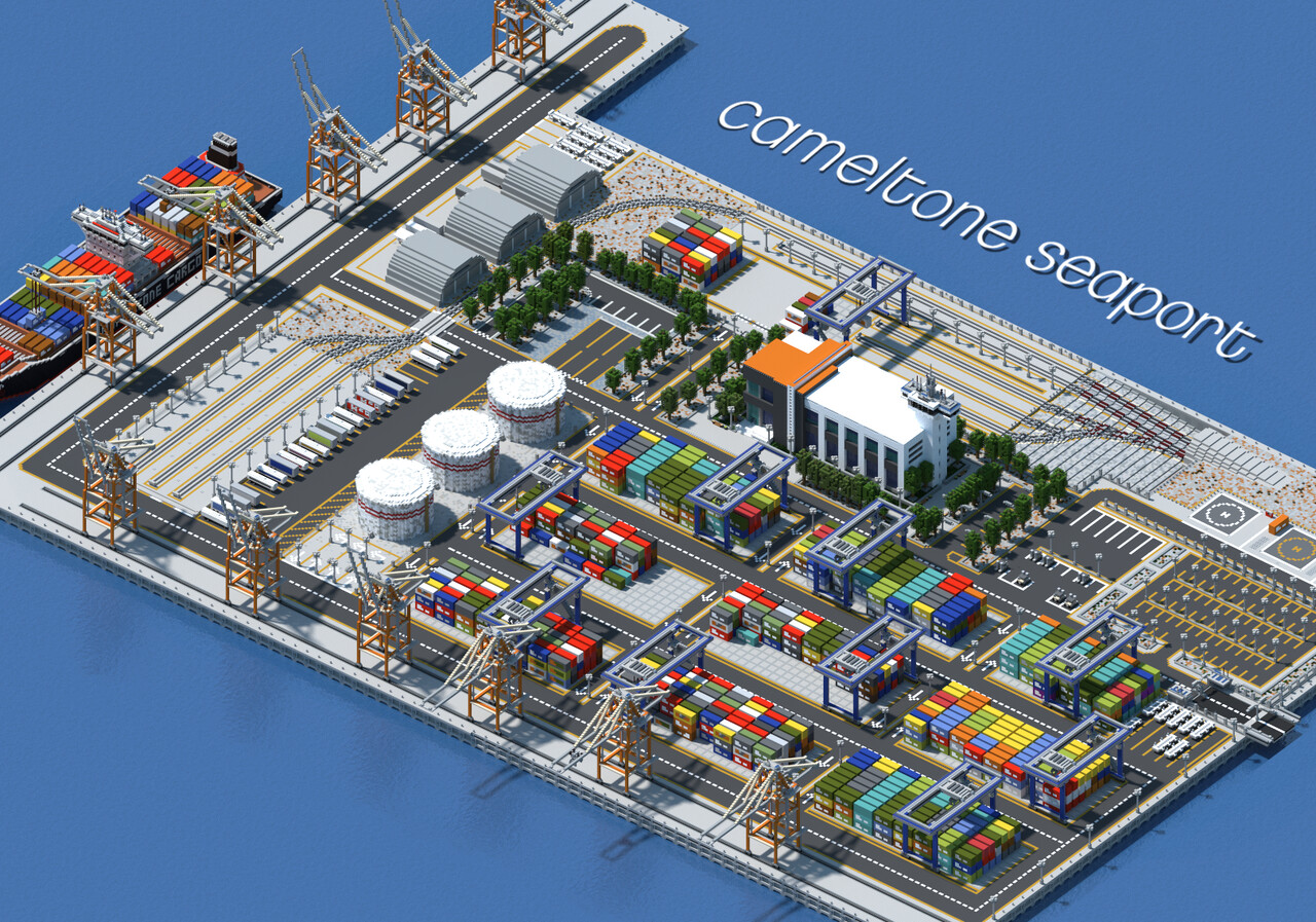 Dalenberg Seaport | 1000x600 blocks Minecraft Map