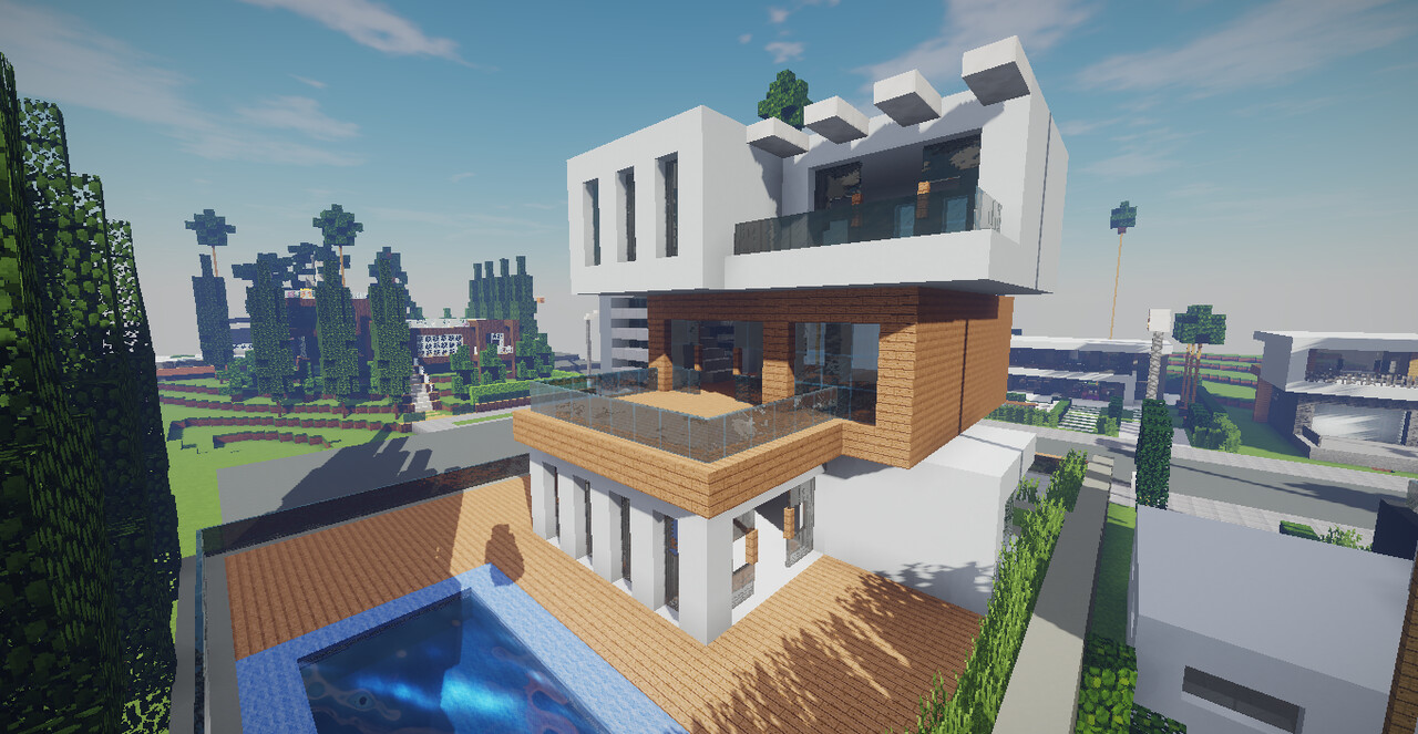Modern House (Map + Schematics) Minecraft Map