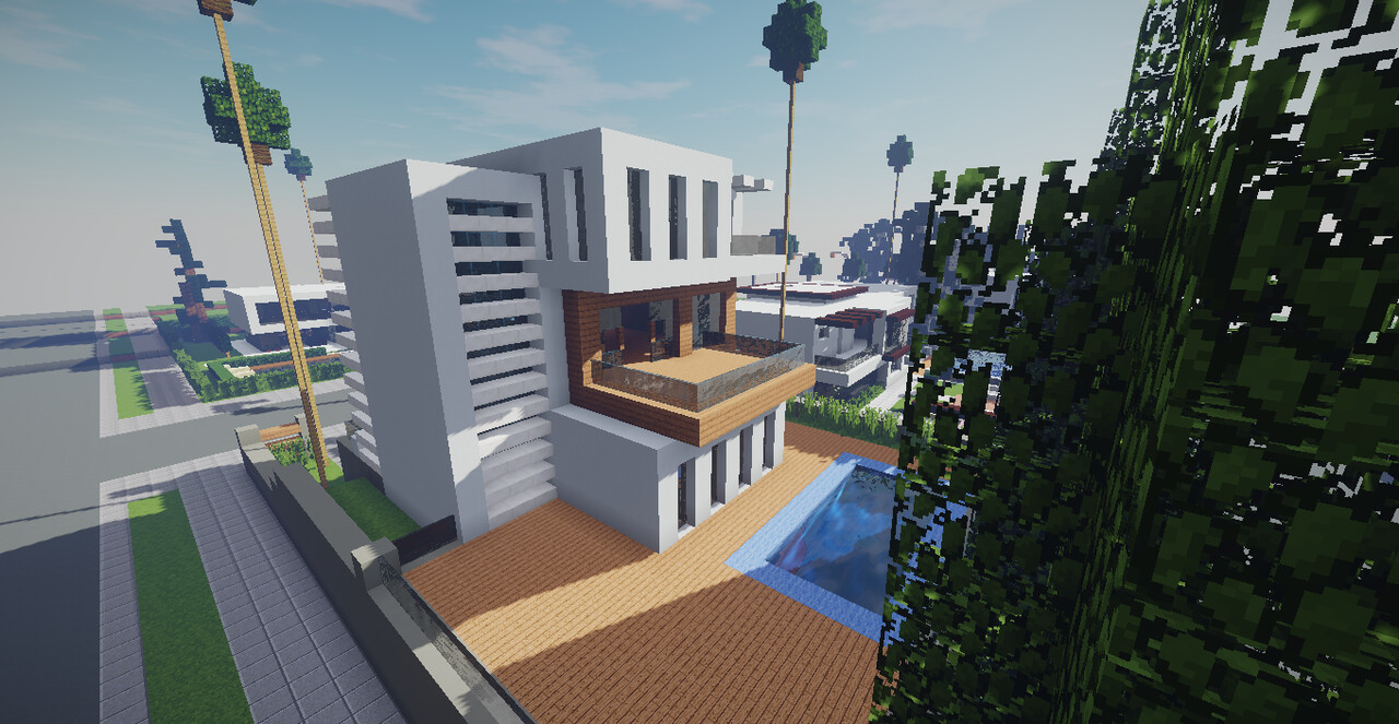 Modern House (Map + Schematics) Minecraft Map