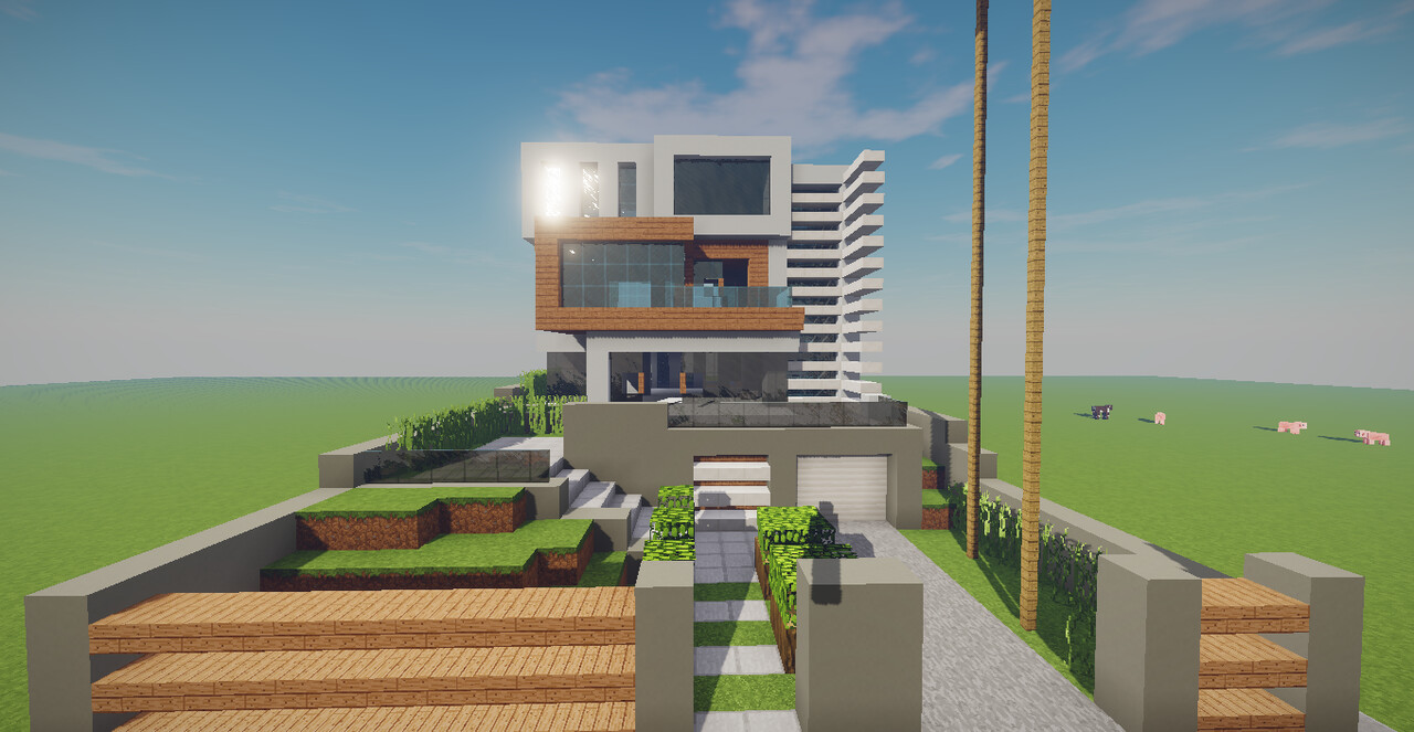 Modern House (Map + Schematics) Minecraft Map