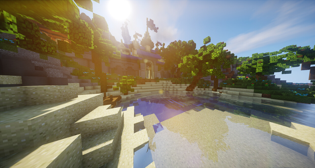 ⭐ EXCLUSIVE ⭐ Island Castle - AliensBuilds 🌴 Minecraft Map