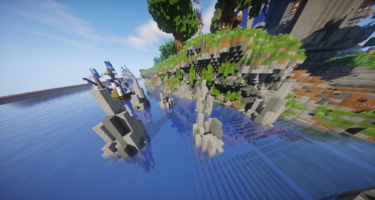 ⭐ EXCLUSIVE ⭐ Island Castle - AliensBuilds 🌴 Minecraft Map