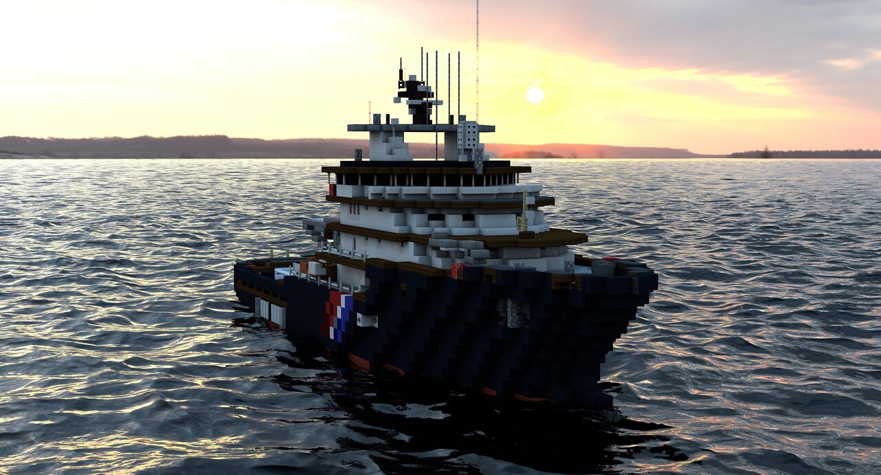 "Abeille Bourbon" french tug boat [1:1] Minecraft Map