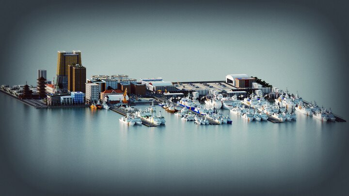 Update project. Coast Guard Base & Fix ship of 1/2 - 2020 Minecraft Map