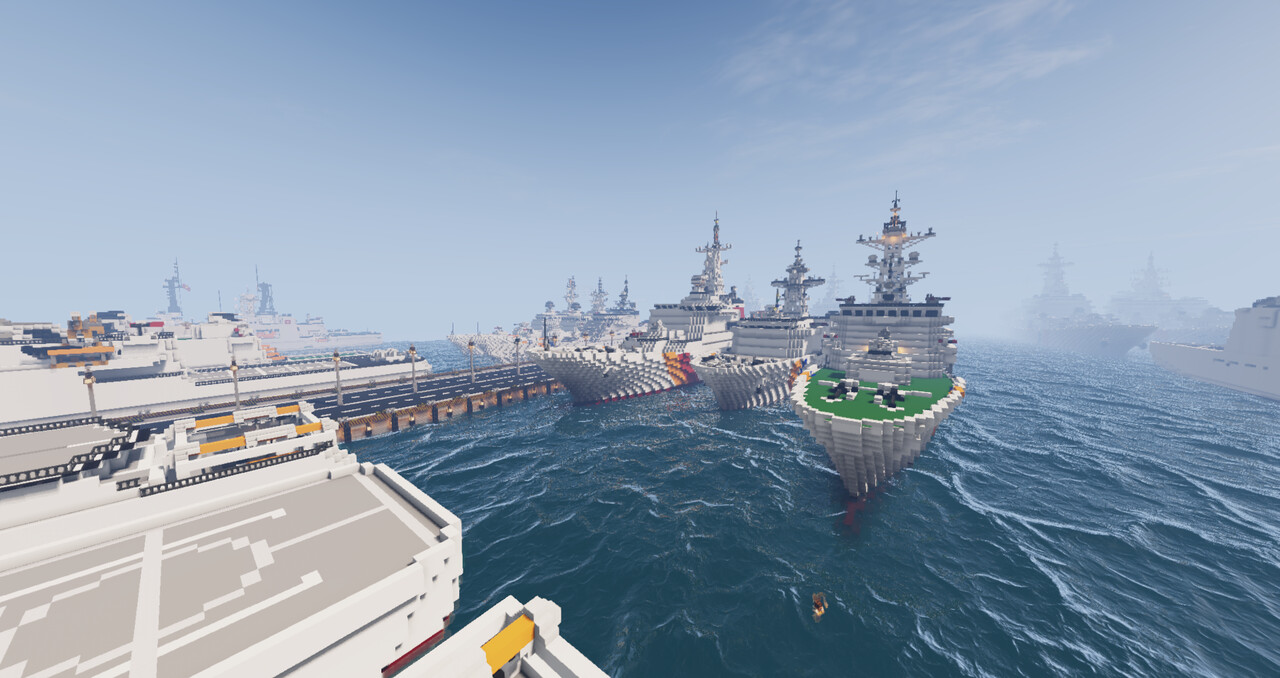 Update project. Coast Guard Base & Fix ship of 1/2 - 2020 Minecraft Map