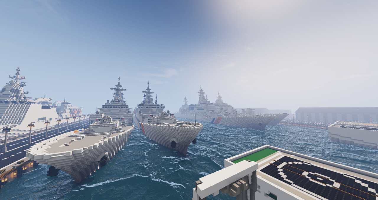 Update project. Coast Guard Base & Fix ship of 1/2 - 2020 Minecraft Map