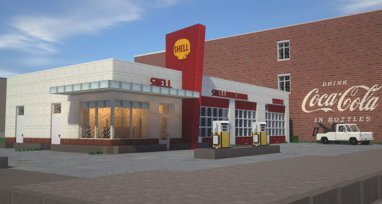 Shell Service Station Minecraft Map