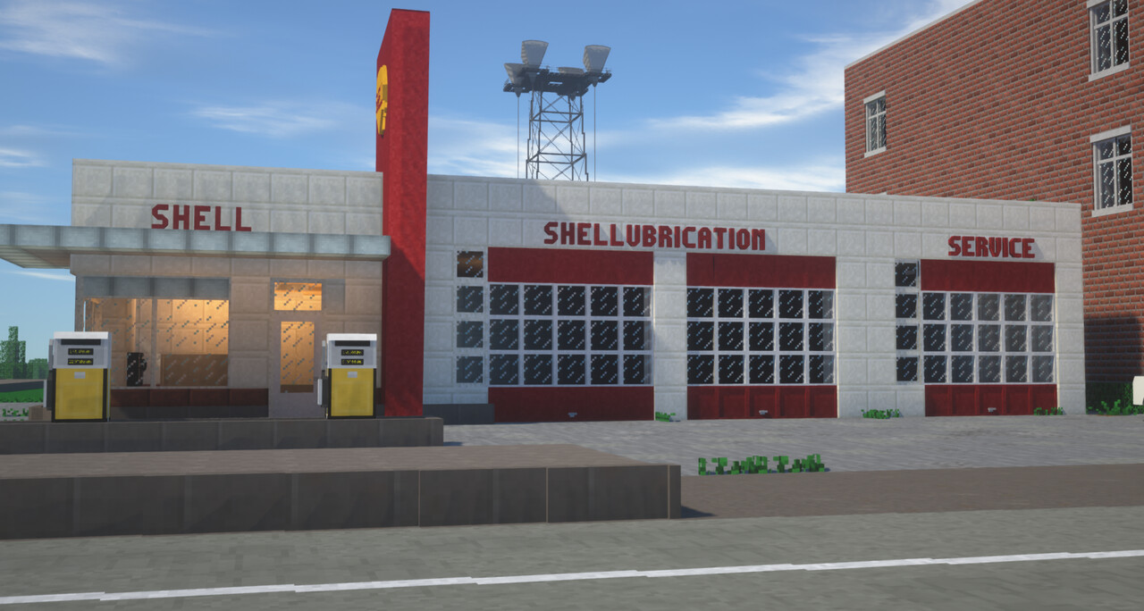 Shell Service Station Minecraft Map